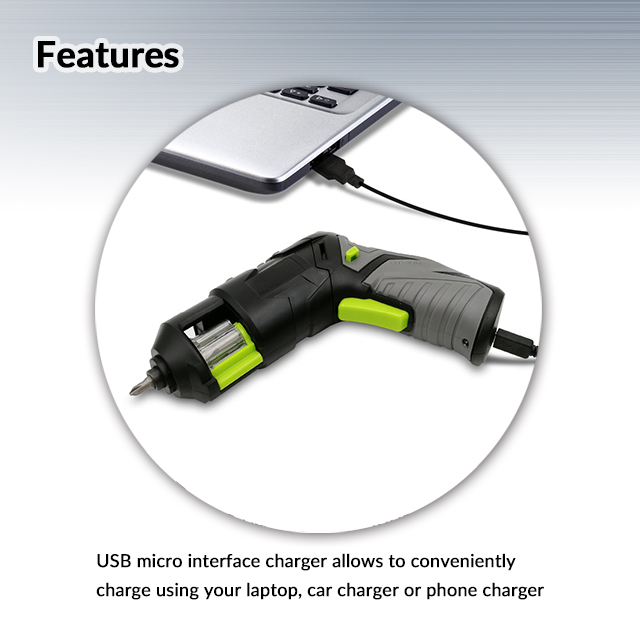 Quick USB Charging 6 In 1 Cordless Screwdriver::Handy-Age Industrial Co ...
