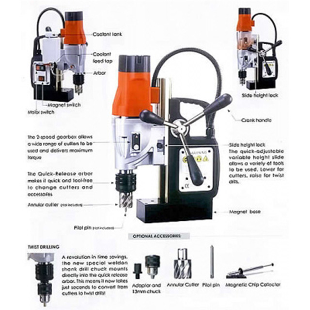 2-Speed Model Magnetic Drilling Machine::Handy-Age Industrial Co., Ltd.