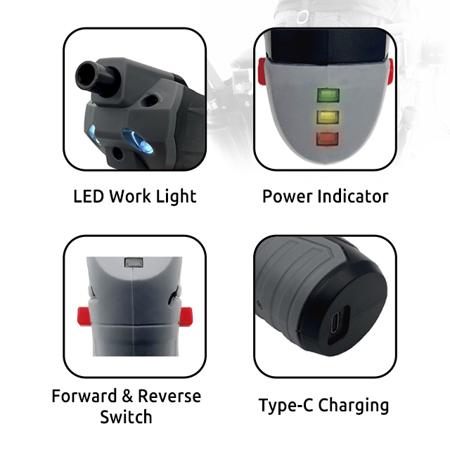 Type-C Charge Cordless Screwdriver::Handy-Age Industrial Co., Ltd.