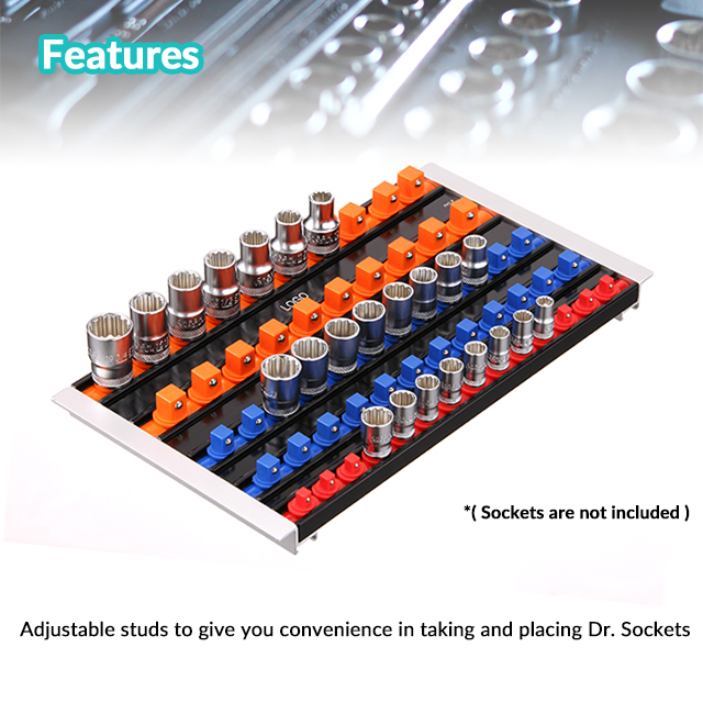 Aluminum 5 Rails Socket Holder::Handy-Age Industrial Co., Ltd.