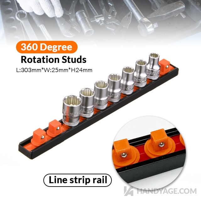 3/8 inch Single Rail Socket Organizer::Handy-Age Industrial Co., Ltd.
